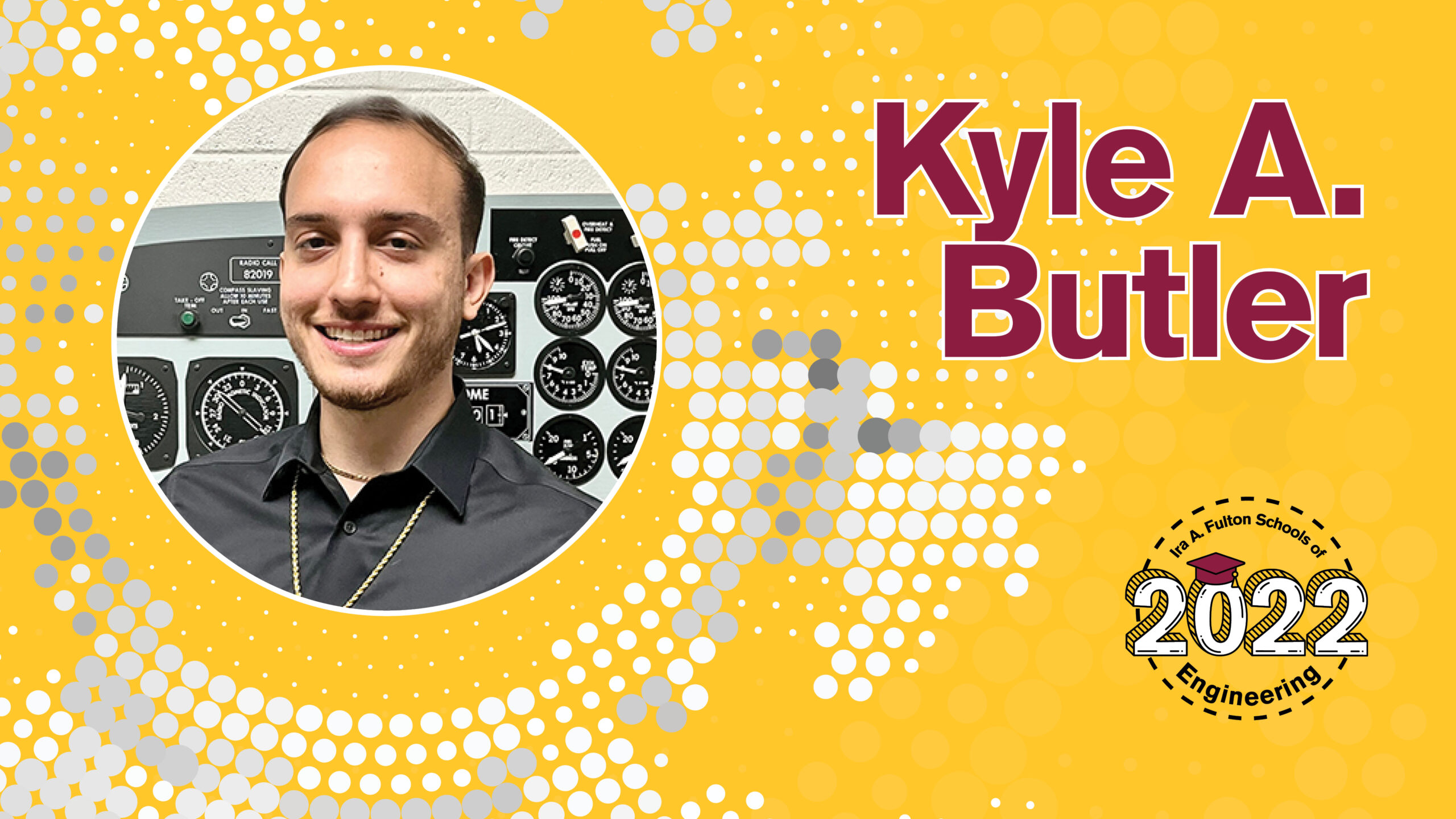 Spring 2022 Fulton Schools Outstanding Graduate Kyle Butler